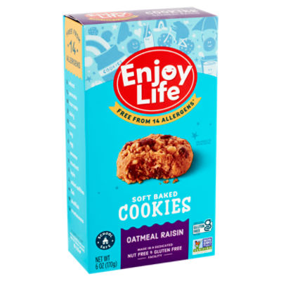 Enjoy Life Oatmeal Raisin, Soft Baked Cookies