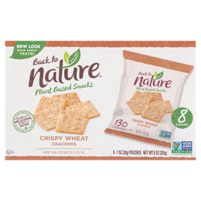 Back to Nature Crispy Wheat Crackers, 1 oz, 8 count - ShopRite