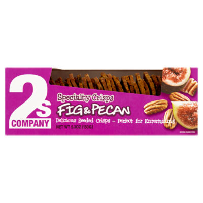2s Company Fig & Pecan Specialty Crisps, 5.3 oz - Fairway
