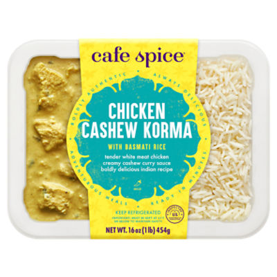 Cafe Spice Chicken Cashew Korma with Basmati Rice, 16 oz - Fairway