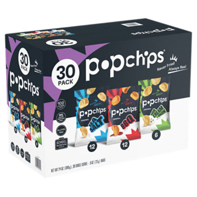 Popchips Original Popped Potato Snack, .8 oz, 30 count - ShopRite