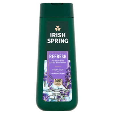 Irish Spring Refresh Epsom Salt & Lavender Scent Moisturizing Face ...