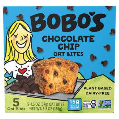 Bobo's Chocolate Chip Oat Bites, 1.3 oz, 5 count - ShopRite