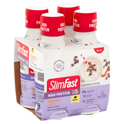 Slimfast Advance Energy Caramel Latte, Meal Replacement Shake
