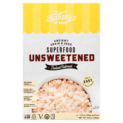 Bakery On Main Unsweetened Oatmeal - 6 Pack - ShopRite
