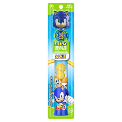 Firefly Clean N' Protect Sonic the Hedgehog Soft Power Toothbrush with ...