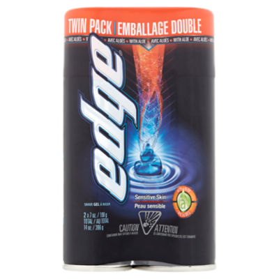 Edge Sensitive Skin Shave Gel Twin Pack, 7 oz, 2 count - ShopRite