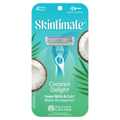 Skintimate 4-blade Disposable Razors, Coconut Delight