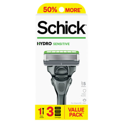 Schick Hydro 5 Sensitive Razor for Men Value Pack - The Fresh Grocer