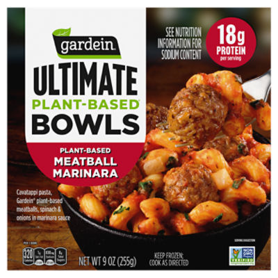 Gardein Ultimate Plant-Based Meatball Marinara Bowls, 9 oz - ShopRite