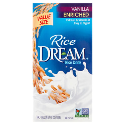 Rice Dream Vanilla Enriched Rice Drink Value Size, 64 fl oz - The Fresh ...