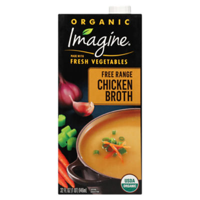 Imagine Organic Free Range Chicken Broth, 32 fl oz - The Fresh Grocer