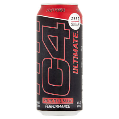 C4 Ultimate Fruit Punch Performance Energy Drink, 16 fl oz - ShopRite