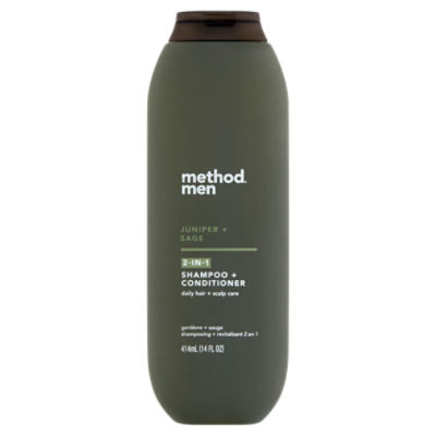 Method Men Juniper + Sage 2-in-1 Shampoo + Conditioner, 14 fl oz