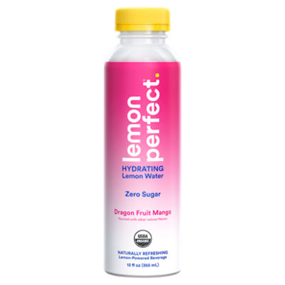 Lemon Perfect Dragon Fruit Mango Zero Sugar Lemon-Powered Beverage, 12 ...