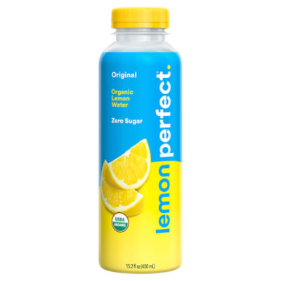 Lemon Perfect Original Lemon Hydrating Lemon Water, 15.2 fl oz Bottle ...