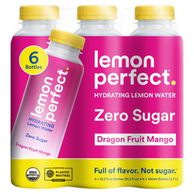 Lemon Perfect Dragon Fruit Mango Hydrating Lemon Water, 15.2 fl oz 6 ...