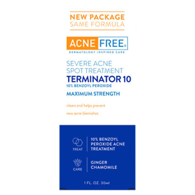 Acne Free Maximum Strength Terminator 10 Severe Acne Spot Treatment, 1 ...