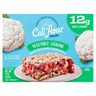 Cali'flour Foods Vegetable Lasagna, 9 oz