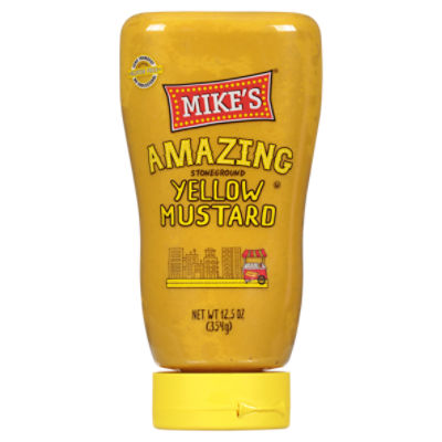 Mike's Amazing Stoneground Yellow Mustard, 12.5 oz - Price Rite