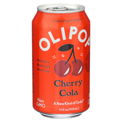 Olipop Cherry Cola Soda, 12 fl oz - ShopRite