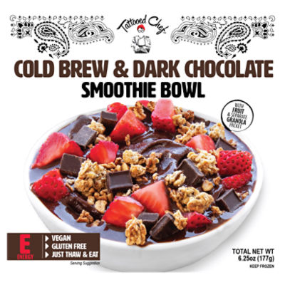 Tattooed Chef Cold Brew & Dark Chocolate Smoothie Bowl, 6.25 oz