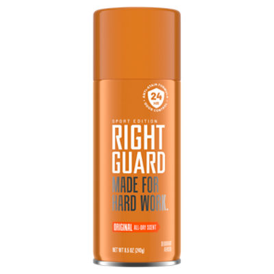 Right Guard Sport Edition Original All-Day Scent Deodorant Aerosol, 8.5 ...