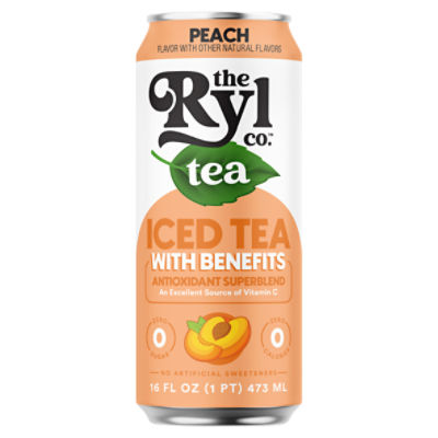 The Ryl Co. Zero Sugar Peach Tea, 16.0 fl oz - Fairway