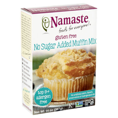 Namaste Gluten Free No Sugar Added Muffin Mix, 14 oz