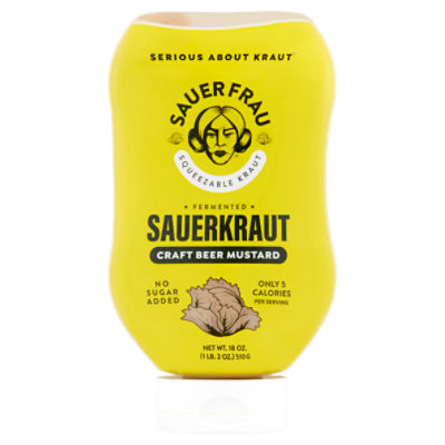 Sauer Frau Craft Beer Mustard Fermented, Sauerkraut