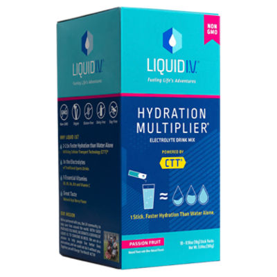 Liquid I.V. Hydration Multiplier Passion Fruit Electrolyte Drink Mix, 0 ...