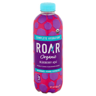 Roar Organic Blueberry Açaí Beverage, 18 fl oz