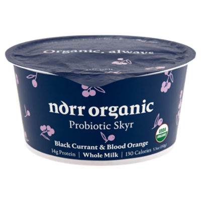 Norr Organic Black Currant & Blood Orange Probiotic Skyr, 5.3 oz