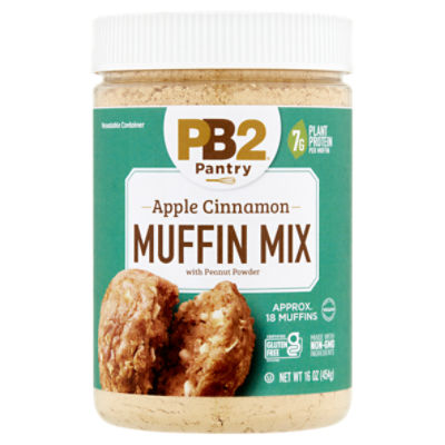 PB2 Pantry Apple Cinnamon with Peanut Powder Muffin Mix, 16 oz - ShopRite