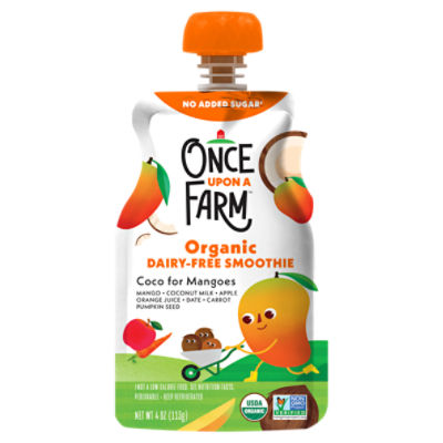 Once Upon a Farm Organic Dairy-Free Smoothie, 4 oz - ShopRite