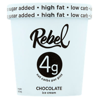 Rebel Chocolate Ice Cream, one pint - Gourmet