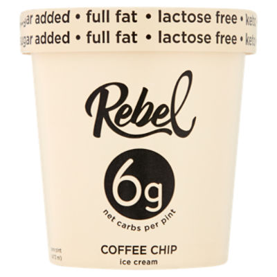 Rebel Coffee Chip Ice Cream, one pint - ShopRite