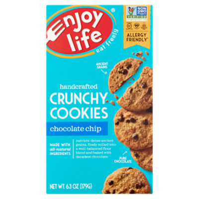 Enjoy Life Chocolate Chip Handcrafted Crunchy Cookies, 6.3 oz