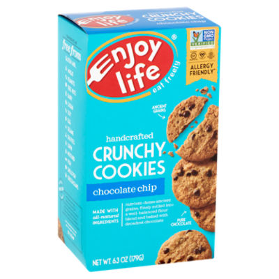 Enjoy Life Chocolate Chip Handcrafted Crunchy, Cookies