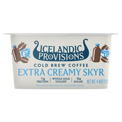 Icelandic Provisions Cold Brew Coffee Extra Creamy Skyr, 4.4 oz - Fairway