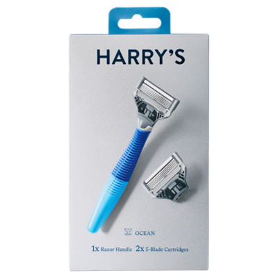 Harry's Indigo Blue 5-Blade Cartridges & Razor Handle - ShopRite