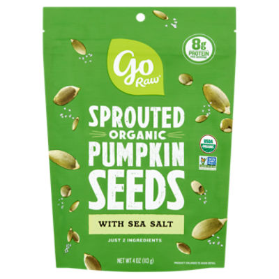 Go Raw Sprouted Organic Pumpkin Seeds with Sea Salt, 4 oz - ShopRite
