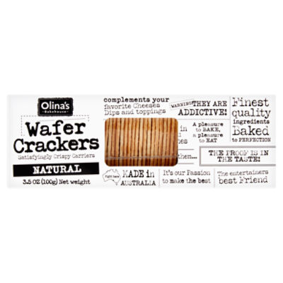 Olina's Bakehouse Natural Wafer Crackers, 3.5 oz - ShopRite