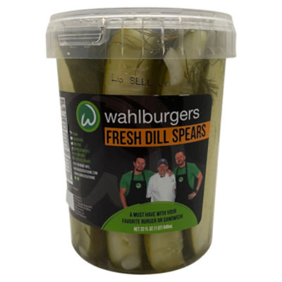 Wahlburgers Fresh Dill Spears, 32 fl oz