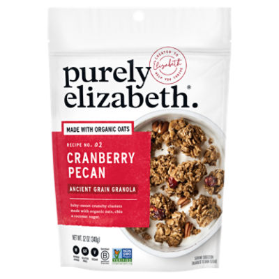Purely Elizabeth Recipe No. 02 Cranberry Pecan Ancient Grain Granola ...