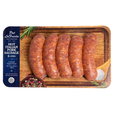 Pat Lafrieda Hot Italian Pork Sausage, 5 count, 20 oz - Fairway