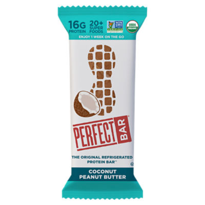 Perfect Bar Coconut Peanut Butter The Original Refrigerated Protein Bar ...