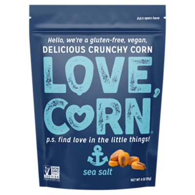 LOVE, CORN Sea Salt Crunchy Corn, 4 oz - Fairway