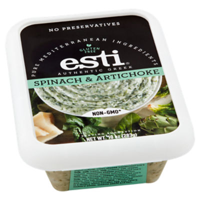 Esti Authentic Greek Spinach & Artichoke Dip, 10 oz