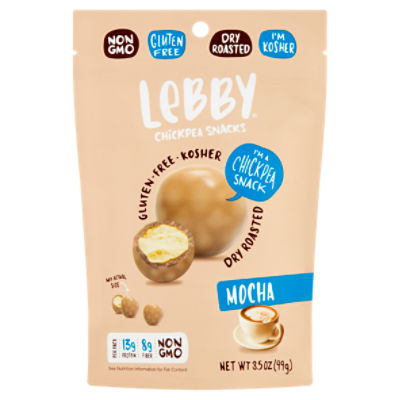 Lebby Mocha Chickpea Snacks, 3.5 oz - Gourmet